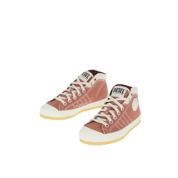 BASKETS MONTANTES DIESEL, AUTRES MATÉRIAUX 100%, couleur BLANC, Outlet ...