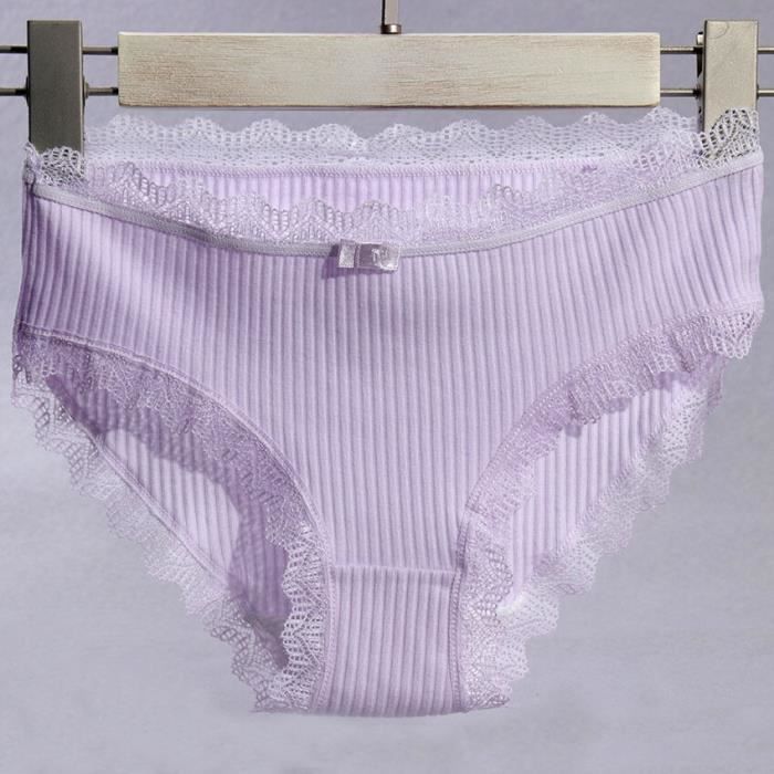 Culotte Slip Culotte Sexy En Coton Et Dentelle Pour Femme Sous Vêtement