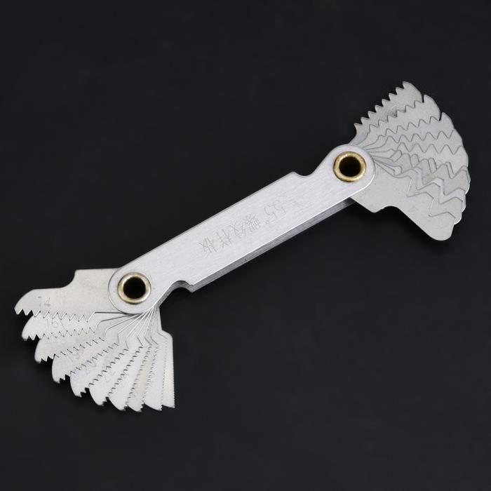 Jauge de filetage en acier inoxydable impérial 55° MXZZAND - Cdiscount ...