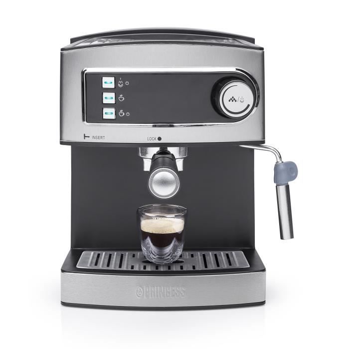 Princess Machine à expresso Argenté 850 W 249407 - Cdiscount Electroménager