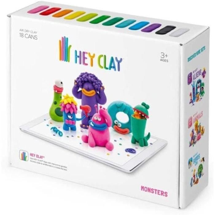 Hey Clay Knete Clay - Pâte à modeler interactive monstre 18 couleurs ...