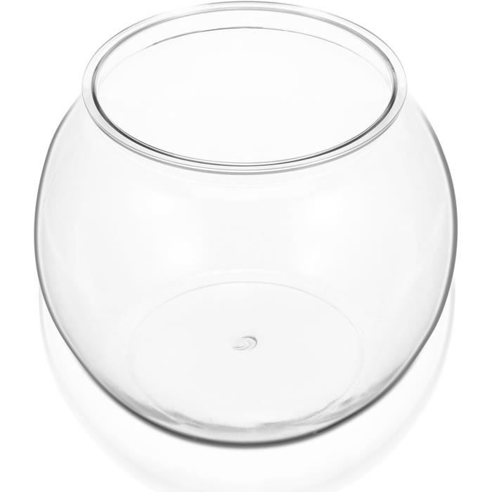 ULTECHNOVO Bocal à Poisson Rouge Bocal à Poisson en Plastique Clair ...