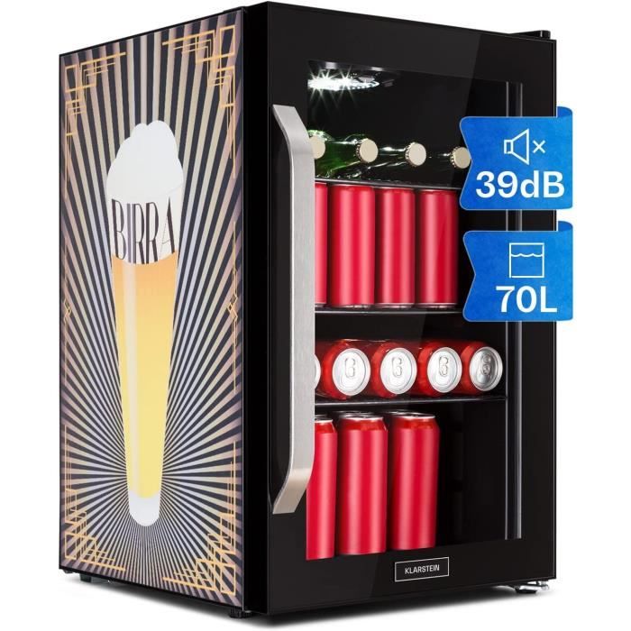 KLARSTEIN Mini Frigo de Chambre de 70L pour Boissons et Bieres, Petit ...