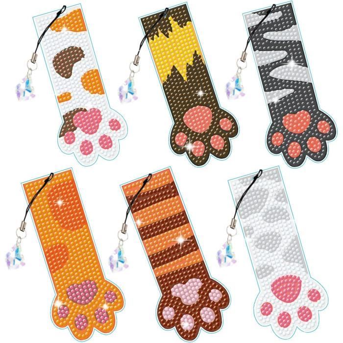 6Pcs Marque-Pages 5D Diamond Painting, Diamond Painting Marque Page ...