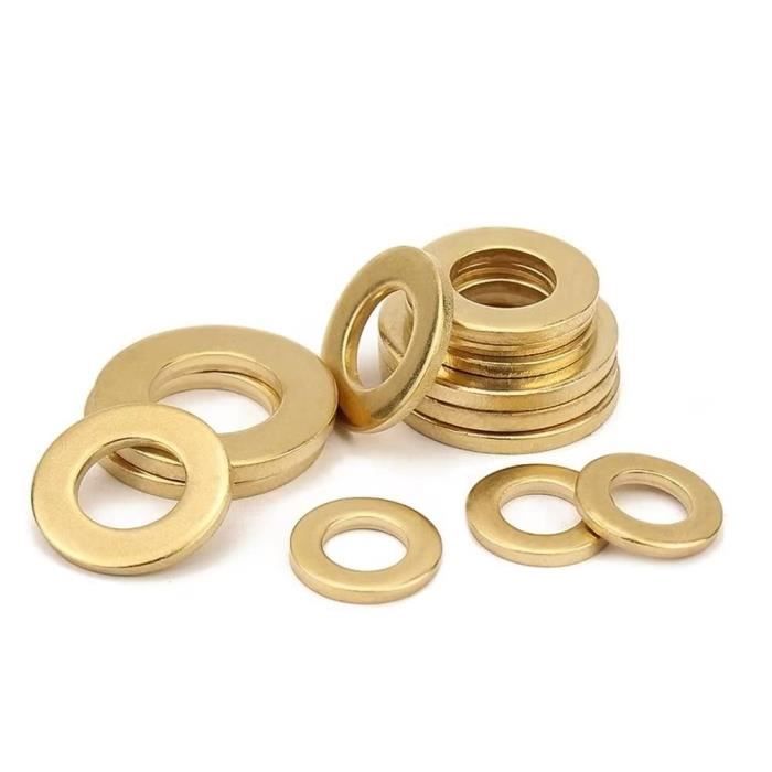 M8 Rondelles Laiton Rondelle Plate En Cuivre Pour Vis Boulon M8X30X2 ...