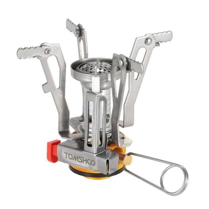 2 -Mini réchaud de Camping pliant, fourneau à gaz d'extérieur, fourneau ...