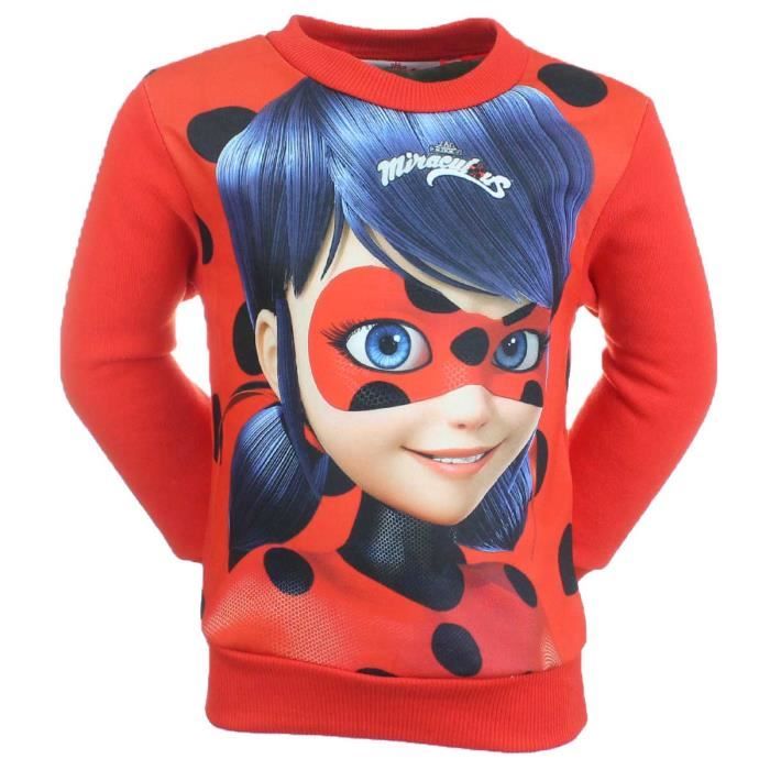Pull sweat miraculous LADYBUG 8 ans - Cdiscount Prêt-à-Porter