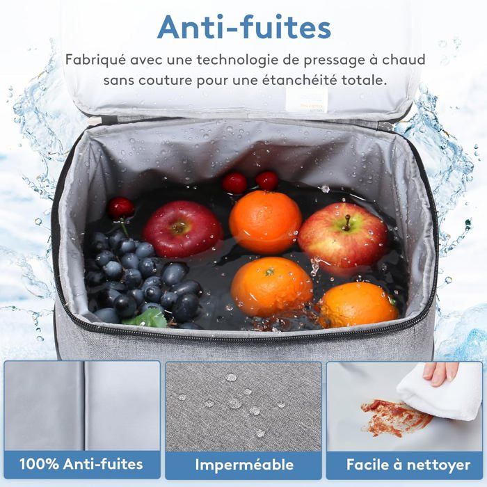 Lifewit Sac Isotherme 20L, Grand Format Glaciere Souple Isothermes ...