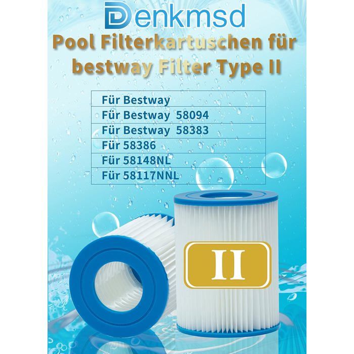 Cartouche de filtre de type II,pour Bestway 58094-Cartouche de filtre ...