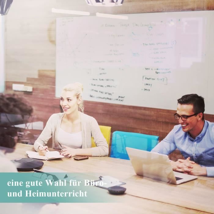 Tableau Blanc Adhésif Magnétique, 90 * 120Cm Effacable Tableau ...