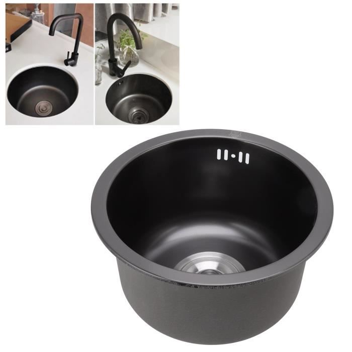 Mxzzand Évier de cuisine rond Mini cuve ronde d'évier de cuisine en ...