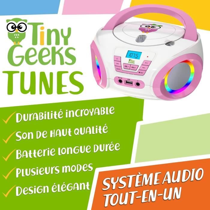 Luernas Tunes Lecteur Cd Enfant - Nouveauté 2024 - Radio Fm - Piles Incluses - Radio Mignon Avec ...