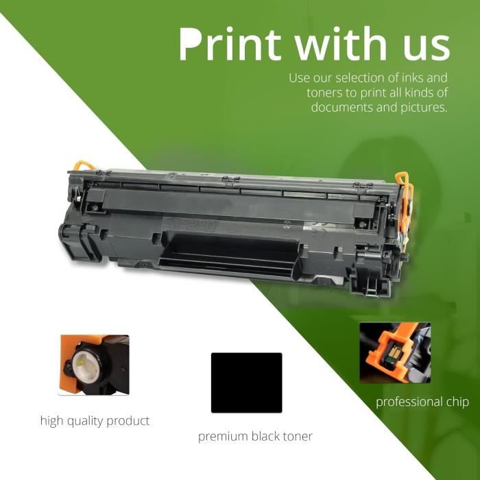 5 Compatible Canon Crg 725 Cartouches De Toner Pour Canon I-Sensys Lbp ...