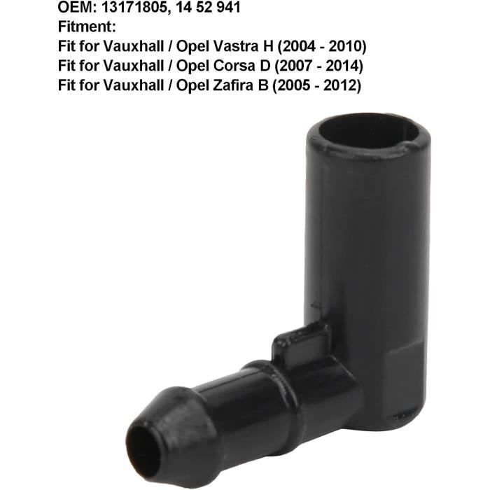 Connecteur de tuyau de lave-glace, raccord d'essuie-glace tuyau de ...