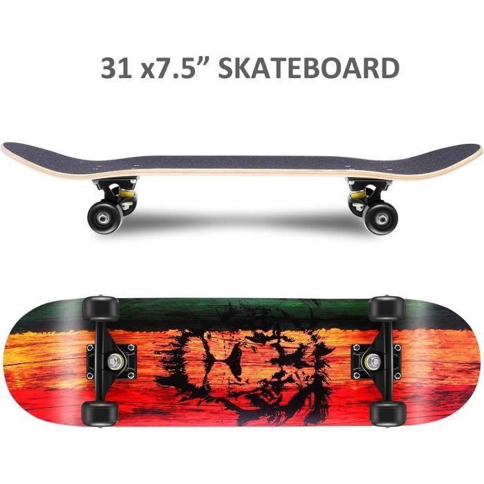 Planches À Roulettes Pour Débutants, Planche À Roulettes Complète De 31 ...