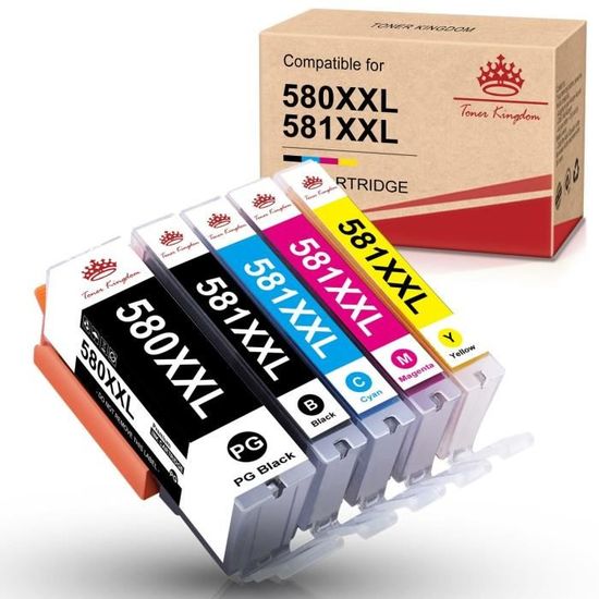 Cartouche d'encre compatible pour Canon 580 581xxl pour Canon Pixma ...