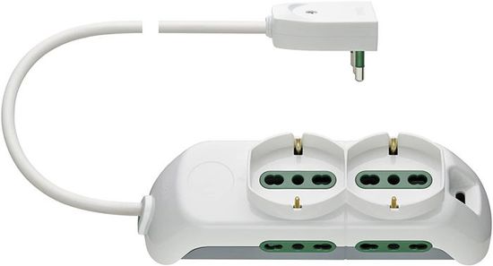 Multiprise Vimar - FP00520.C.B - MULTIPRESA 2 SCHUKO 4 LOOP CA,BLE 1,5M ...