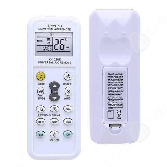 C Télécommande pour climatiseur 13x4,8x2cm 3v 15m télécommande ...