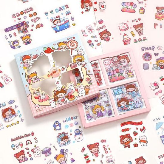 Gommette,autocollants fleurs champignons, étiquette rétro littéraire ...