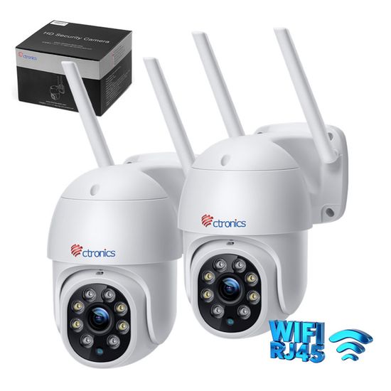 Caméra Surveillance Extérieure CTRONICS 2K 4MP Image Nocturne 30M WiFi ...