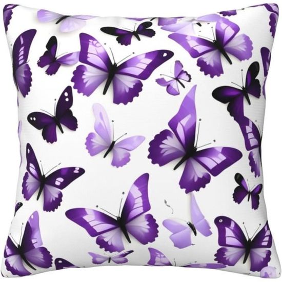Housse De Coussin Carrée Douce Pour Canapé, Lit, Chambre À Coucher ...