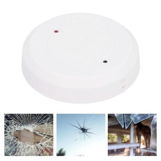 JIE Alarme De Verre Détecteur De Bris De Verre Filaire, Capteurs De ...