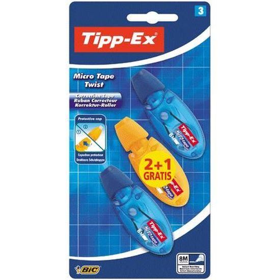 Ruban Correcteur - BIC - Tipp-ex Micro Tape - 5mm x 8m - Capuchon ...