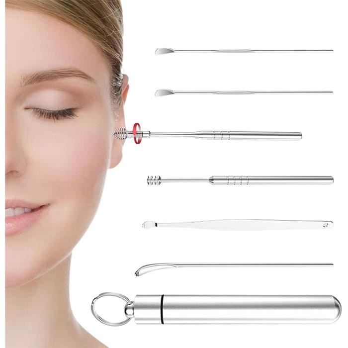 Cire nettoyante pour Les Oreilles - 6 Outils de Nettoyage des Oreilles ...