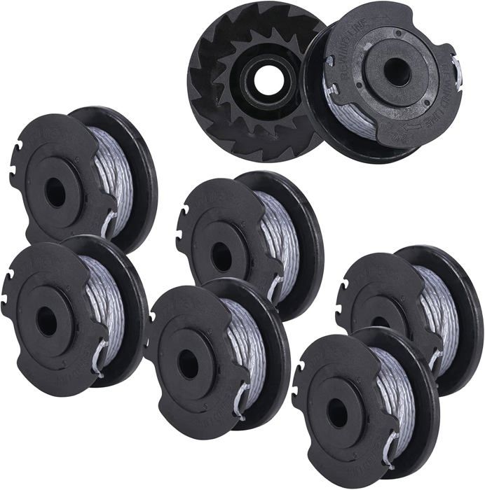 Lot de 8 bobines de rechange pour débroussailleuse Bosch-F016800385 F016800569-4,9 m x 0,062 cm ...