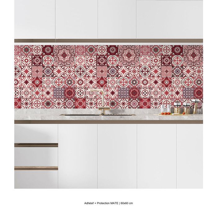Crédence adhésive sticker pour cuisine - Lumaléa - 3617689968780 ...