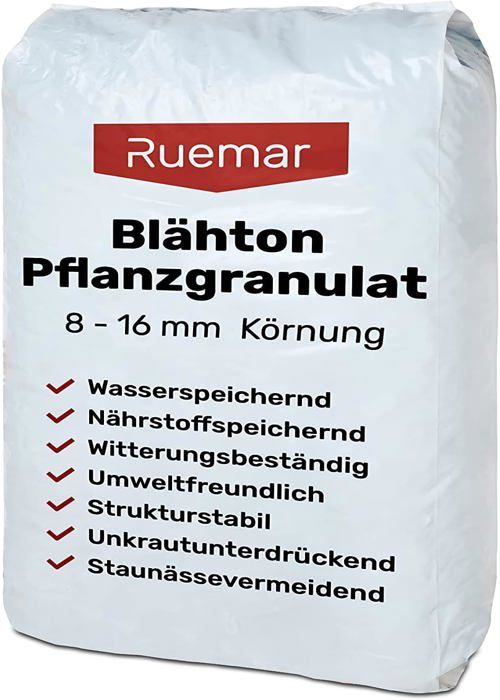 Argile expansée pour plantes Granulés d'argile 8-16 mm Grain 50 l Sac ...