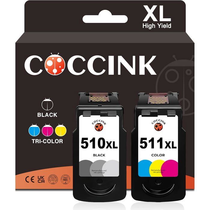 Pour Canon 510 511 Xl Pg-510 Xl Cl-511 Xl Cartouche D'Encre ...