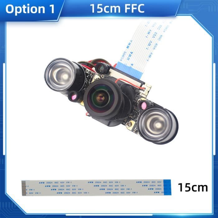 Option 1 - Caméra Ir-cut Raspberry Pi 4 Avec Vision Nocturne, Focale ...