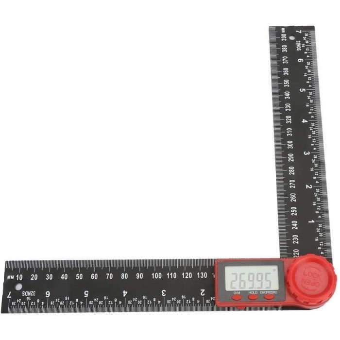 Règle Rapporteur Numérique 200 mm Règle d'Angle Multifonction Règle de ...