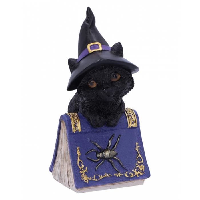Chat Sorcier Noir Avec Livre De Magie 12,7cm - Cdiscount Jeux - Jouets