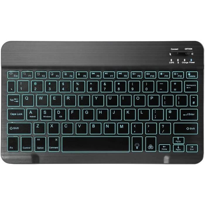 Russe-Anglais Ultra-Mince 7 Couleurs Led Rétro-Éclairé Clavier De ...