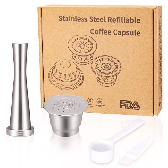 Jaune Clair - Capsule pour Nespresso, rechargeable, réutilisable ...