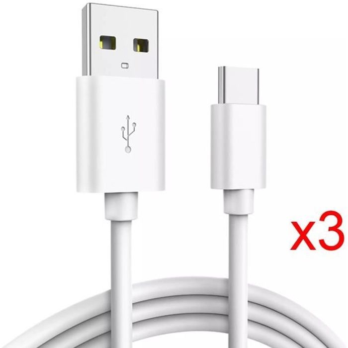 [Lot de 3] Câble Charge Type-C pour Xiaomi Mi 11, 11i, 11 Lite, 11T Pro ...