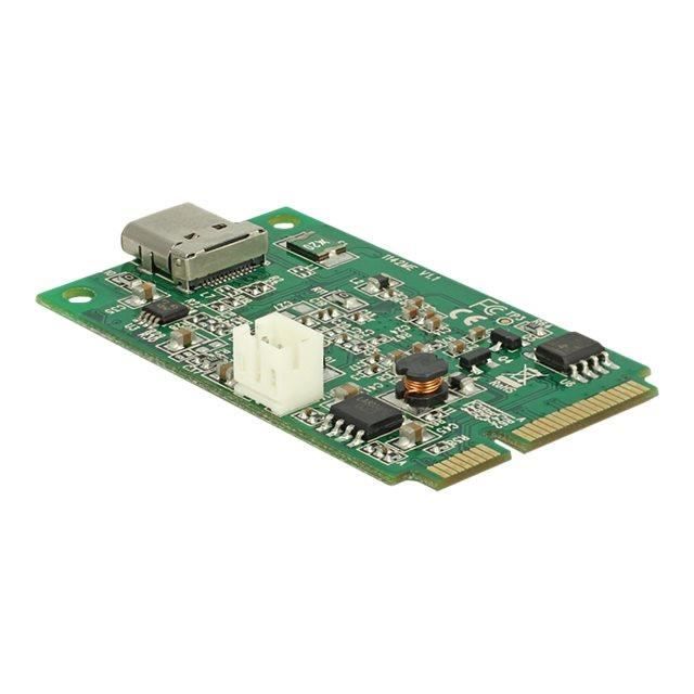 DeLock Mini PCIe I-O PCIe full size 1 x USB Type-C 3.1 Gen 2 Adaptateur ...