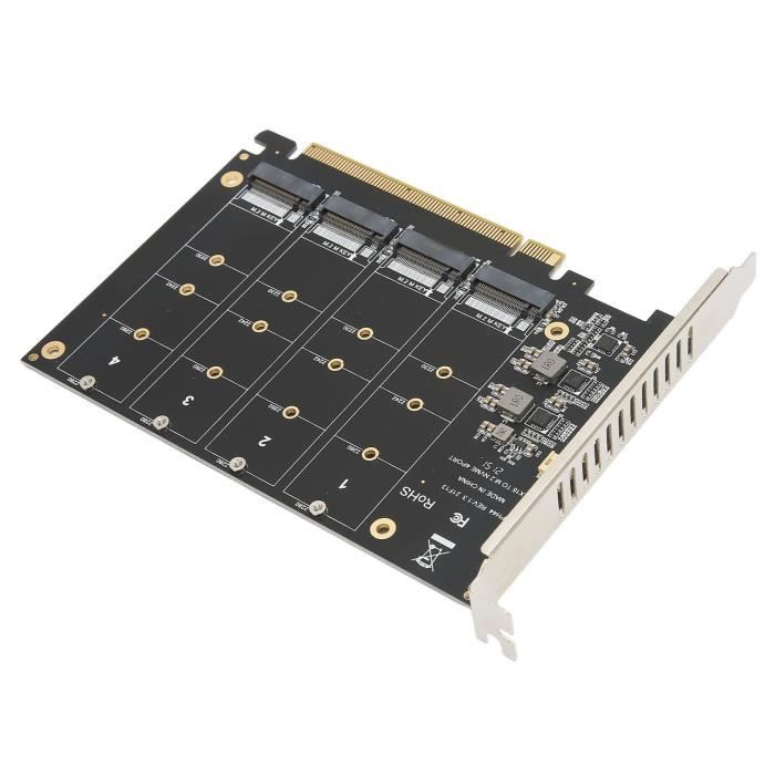 ROM Adaptateur Pcie Double M.2 Adaptateur M.2 Pcie Nvme M.2 Vers Pcie 4 ...