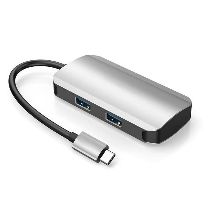 LEMONDA Hub 5 Dans 1 Type De Concentrateur Usb-C C Usb 3.0 X 4 ...