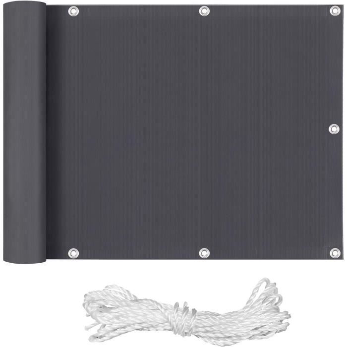 LZQ Brise-vue en PVC pour balcon 75 x 600 cm Toile de balcon pour ...