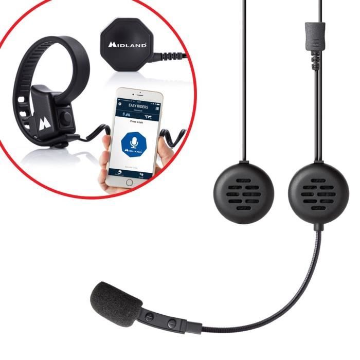 MIDLAND Intercom de 2 personnes 200 mètres avec alerte vocale pour ...