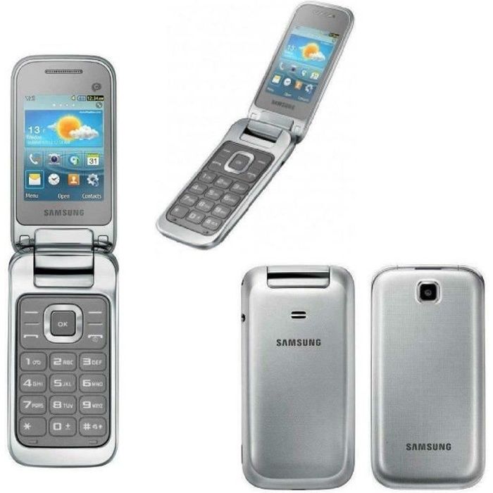 Téléphone clapet SAMSUNG C3590 Gris Etat Correct - Cdiscount Téléphonie