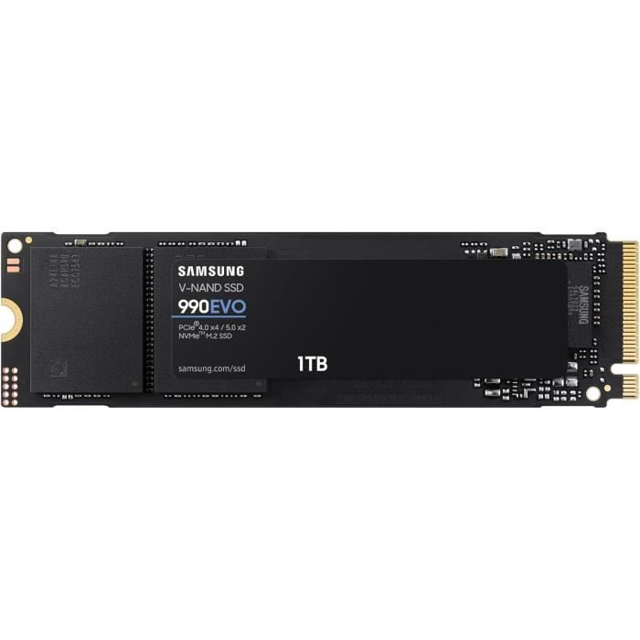 Ssd Interne 990 Evo Mz-V9E1T0Bw, Nvme 2.0, Pcie 4.0 X4 - 5.0 X2, 1 To ...
