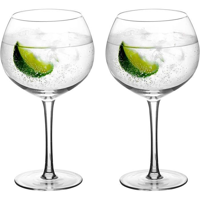 Amisglass Verres à Gin-Cockail-Champagne, Verres Cristals de 2 Pcs sans ...