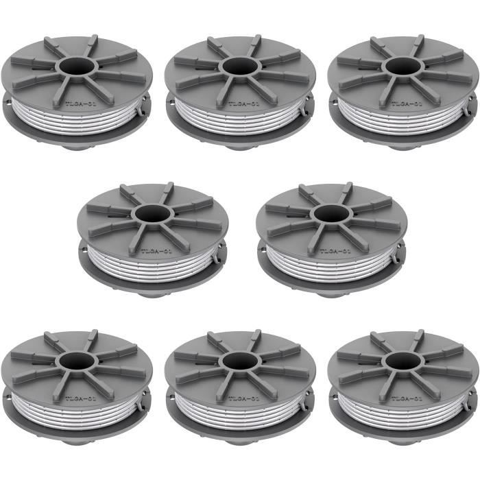YWNYT Lot de 8 bobines de fil de rechange pour débroussailleuse Gardena, 5307-20 - Bobine de fil ...
