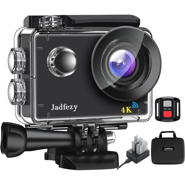 Jadfezy 4K 30fps Caméra Sport avec WiFi et Télécommande, Caméra d ...