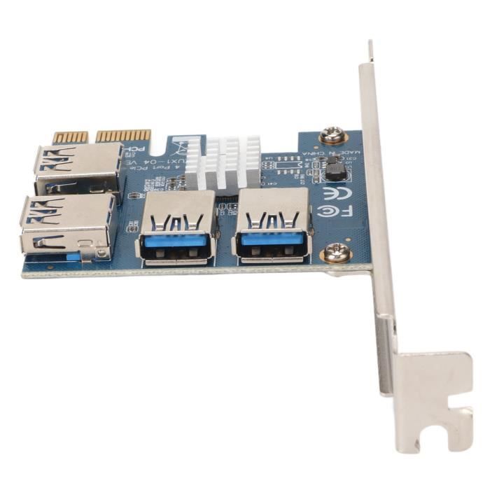 Tmishion Carte D Extension Pcie Pcie Riser Card Blue Plug In Design Ports Usb X X