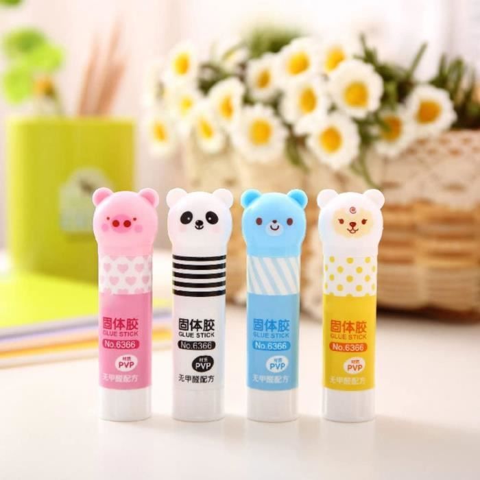 Glue Stick,Glue Fticks For School,Cute Cartoon Plastic Solid Glue ...